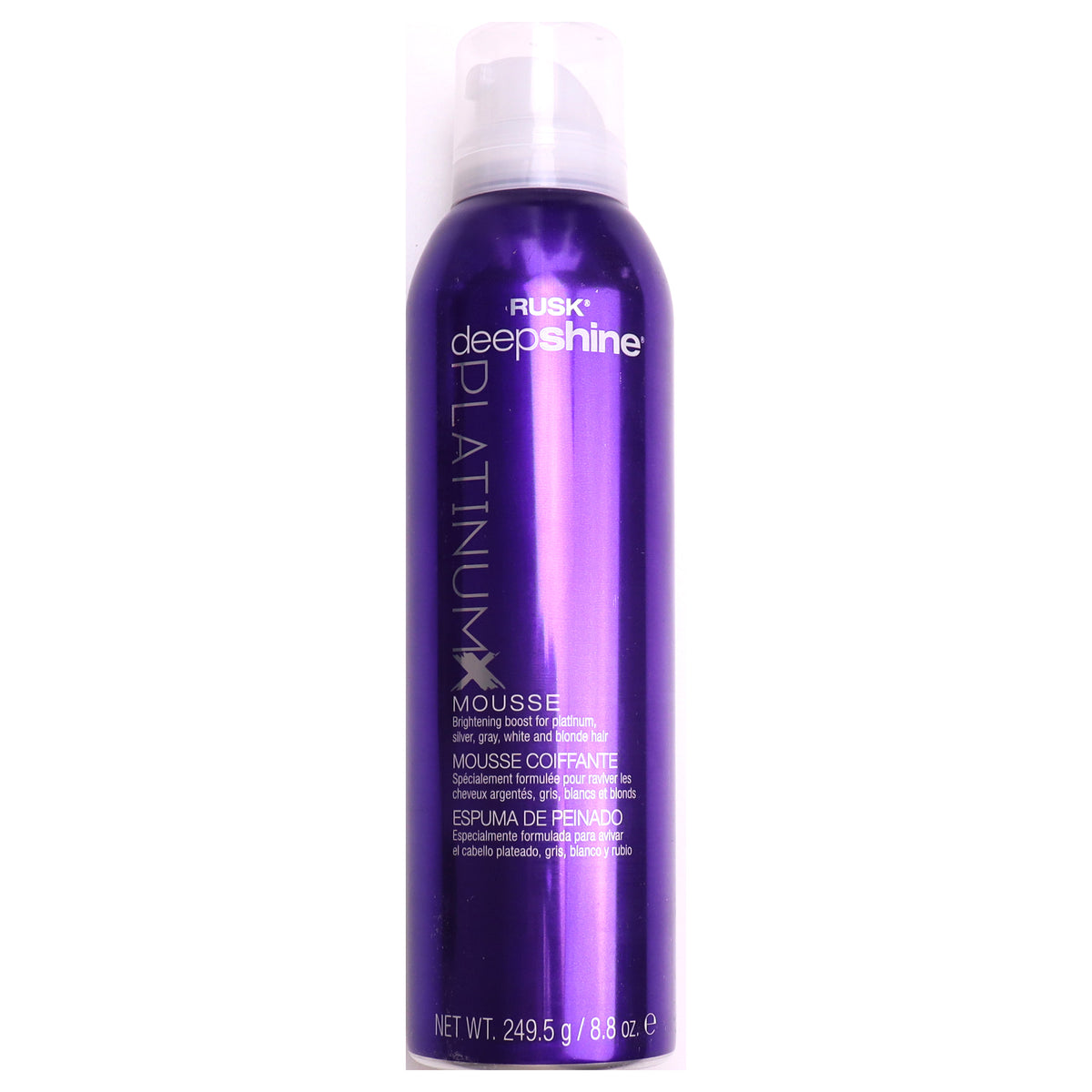 Rusk Deepshine Platinum X Mousse 8.8 oz – Face and Body Shoppe
