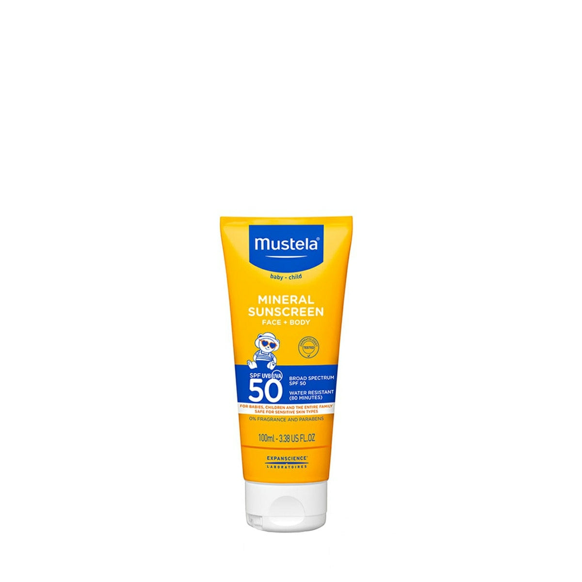 Mustela SPF 50 Mineral Sunscreen Lotion 3.3 oz. – Face and Body Shoppe