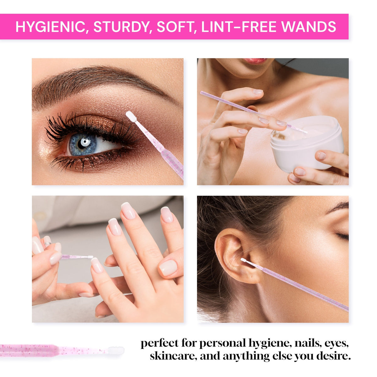 Apothie Disposable Micro Swabs 100 Count Cotton Tips | Face and Body Shoppe