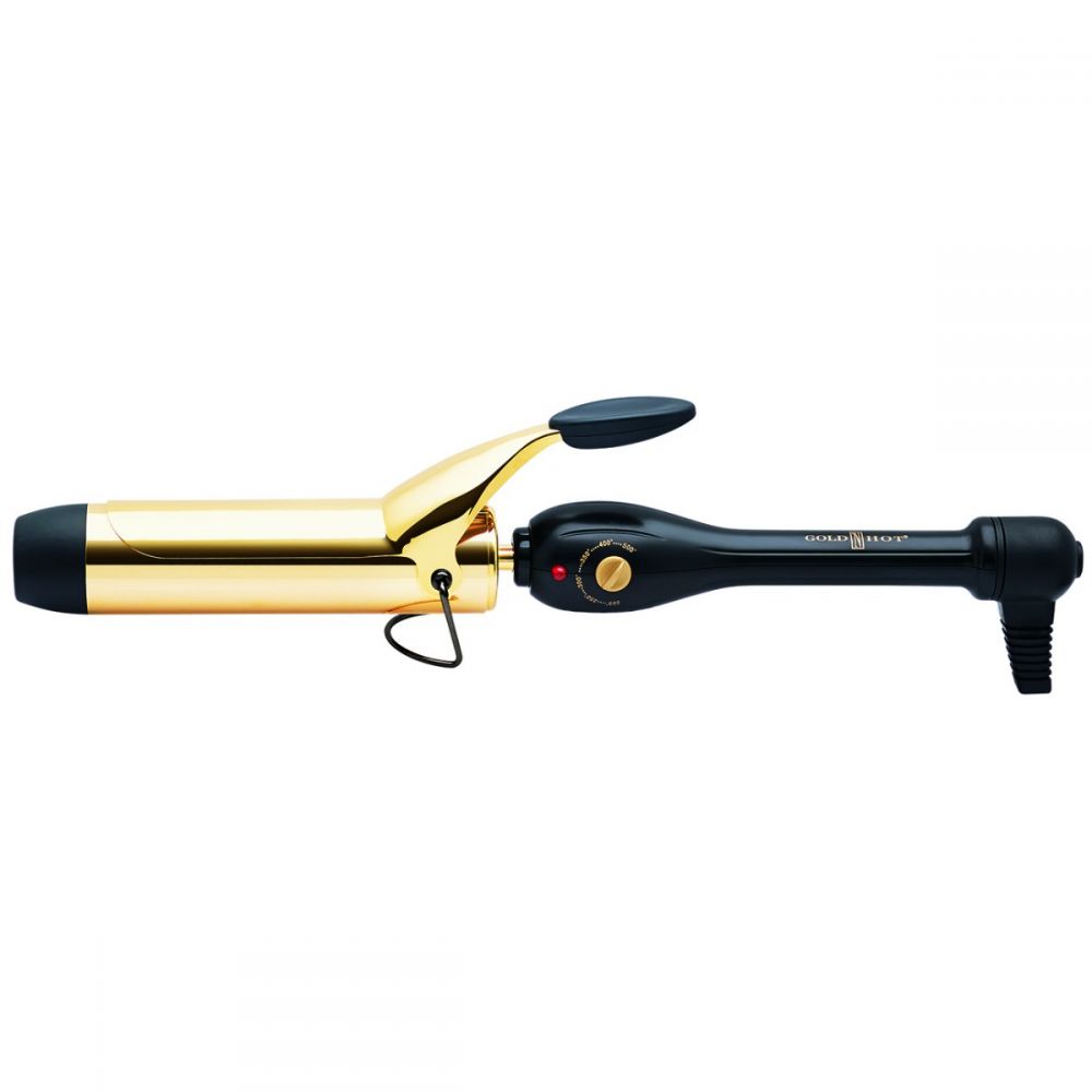 Hot Tools Gold 'N Hot 1-1/2" 24K Gold Professional Spring Curling Iron ...