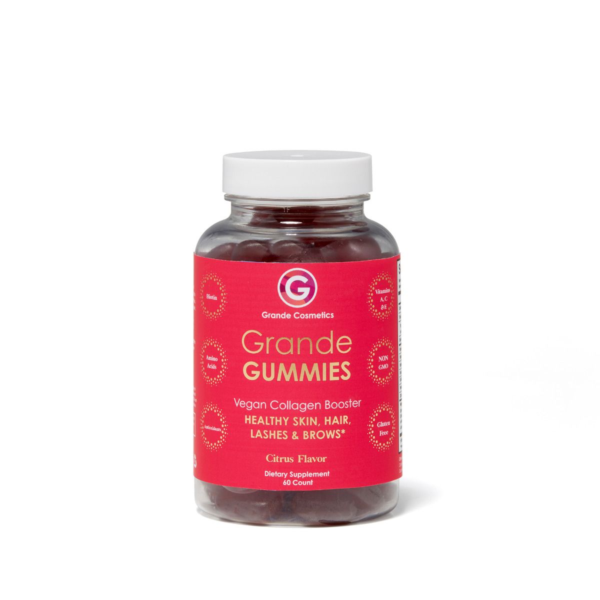 GrandeCosmetics GrandeGUMMIES Vegan Collagen Booster – Face and Body Shoppe